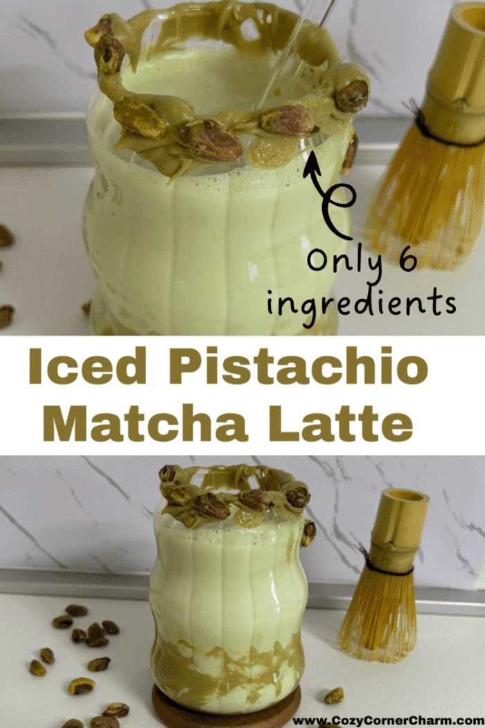 Iced Pistachio Matcha Latte Recipe