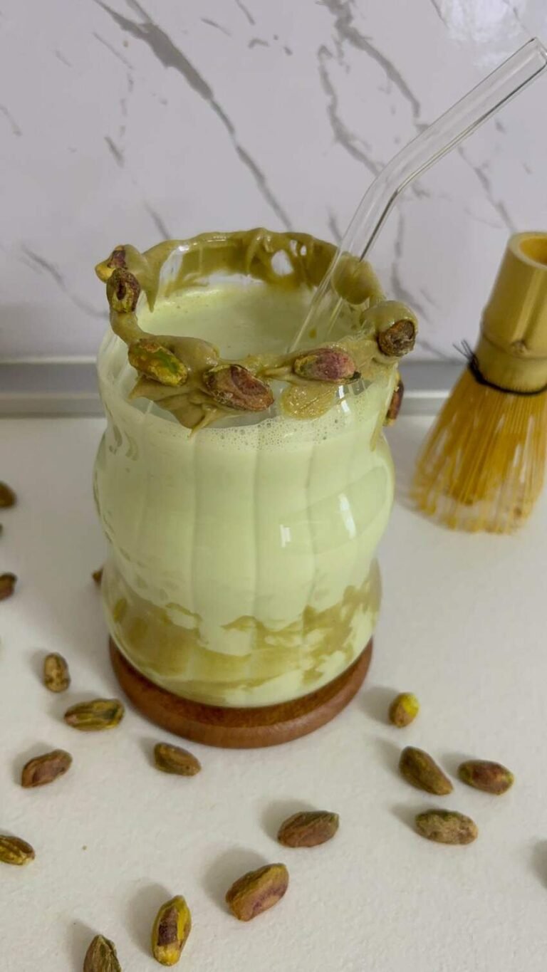 Iced Pistachio Matcha Latte Recipe