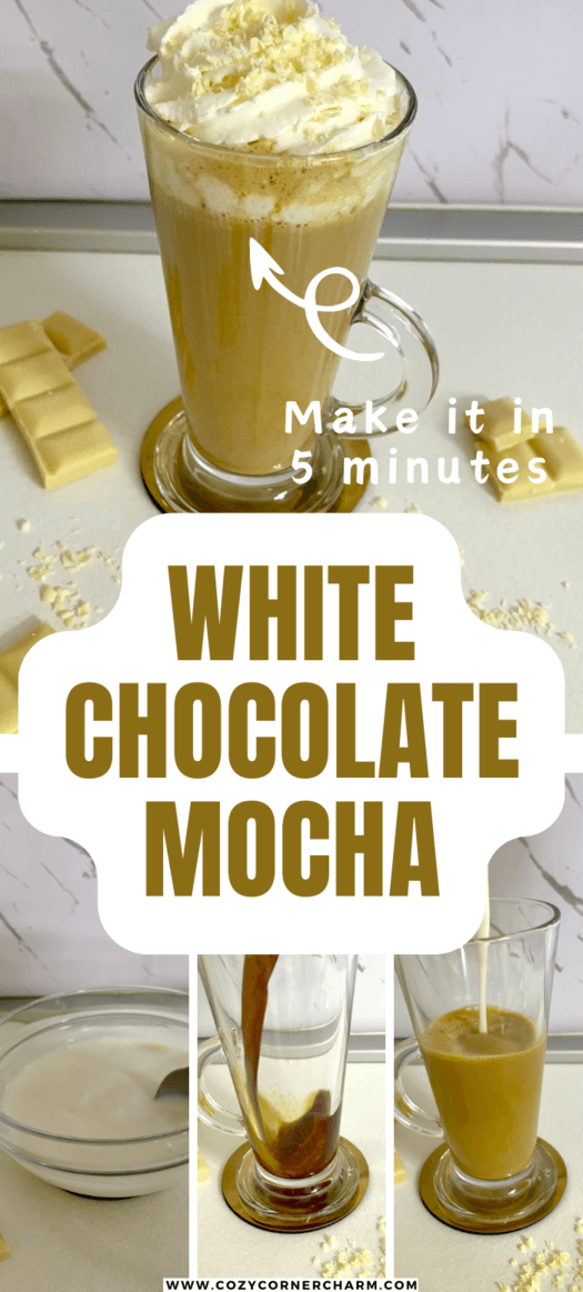 White Chocolate Mocha Recipe Made Easy (Hot or Iced!)