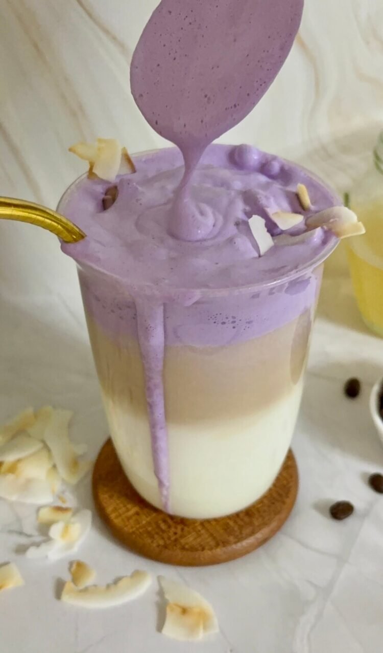 Iced Ube Coconut Macchiato Recipe (Starbucks Copycat)